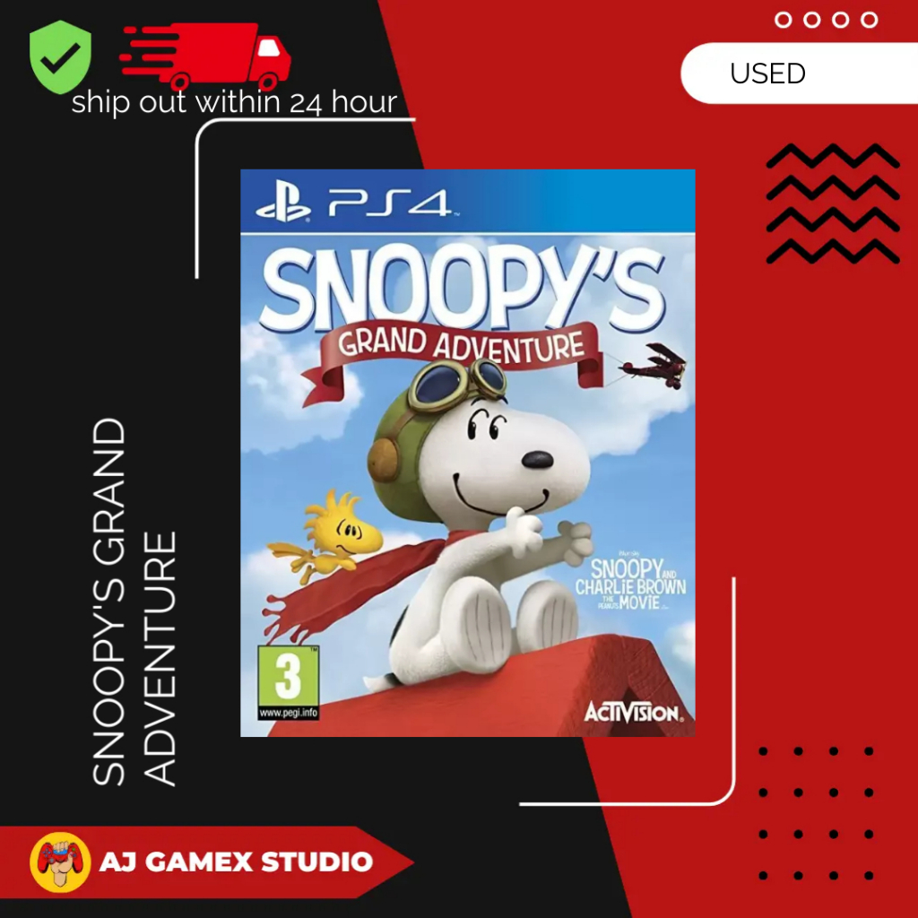 Snoopy's Grand Adventure | Physical Disc | PS4 | Shopee Malaysia