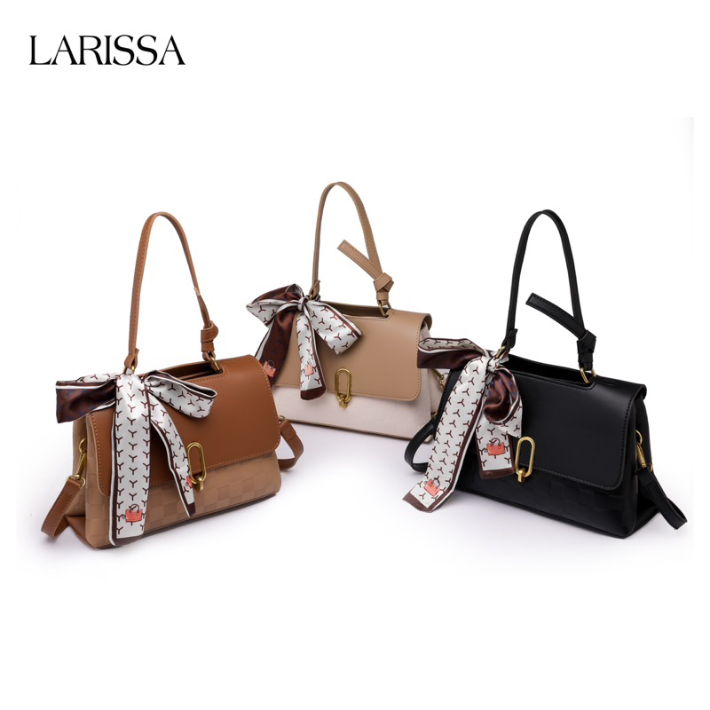 NEARA- LARISSA WOMAN HANDBAG N SLING BAG BIG COMPARTMENT WITH SCAFT BEG ...