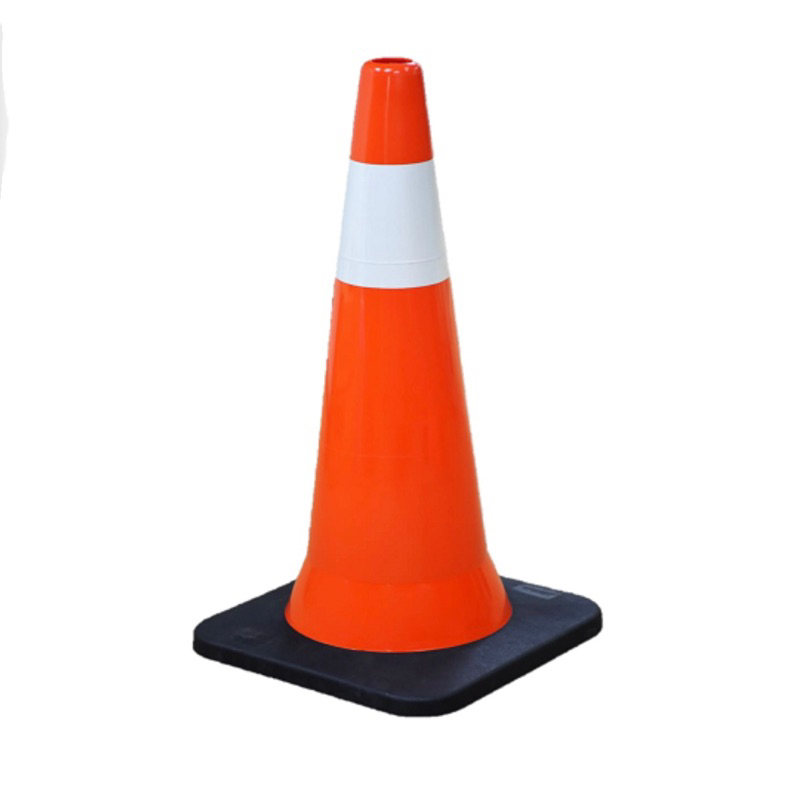 30” Heavy Duty Traffic Safety Cone PVC Cone 760mm Road Cone Black ...