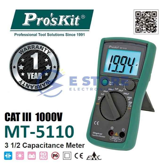 Pro'sKit MT-5110 3½ Capacitance Meter | Shopee Malaysia