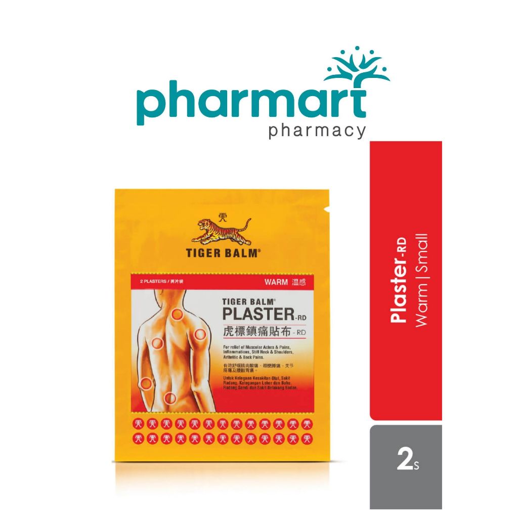 Tiger Balm Plaster-RD Warm 7cmx10cm Relief of Muscular Aches ...