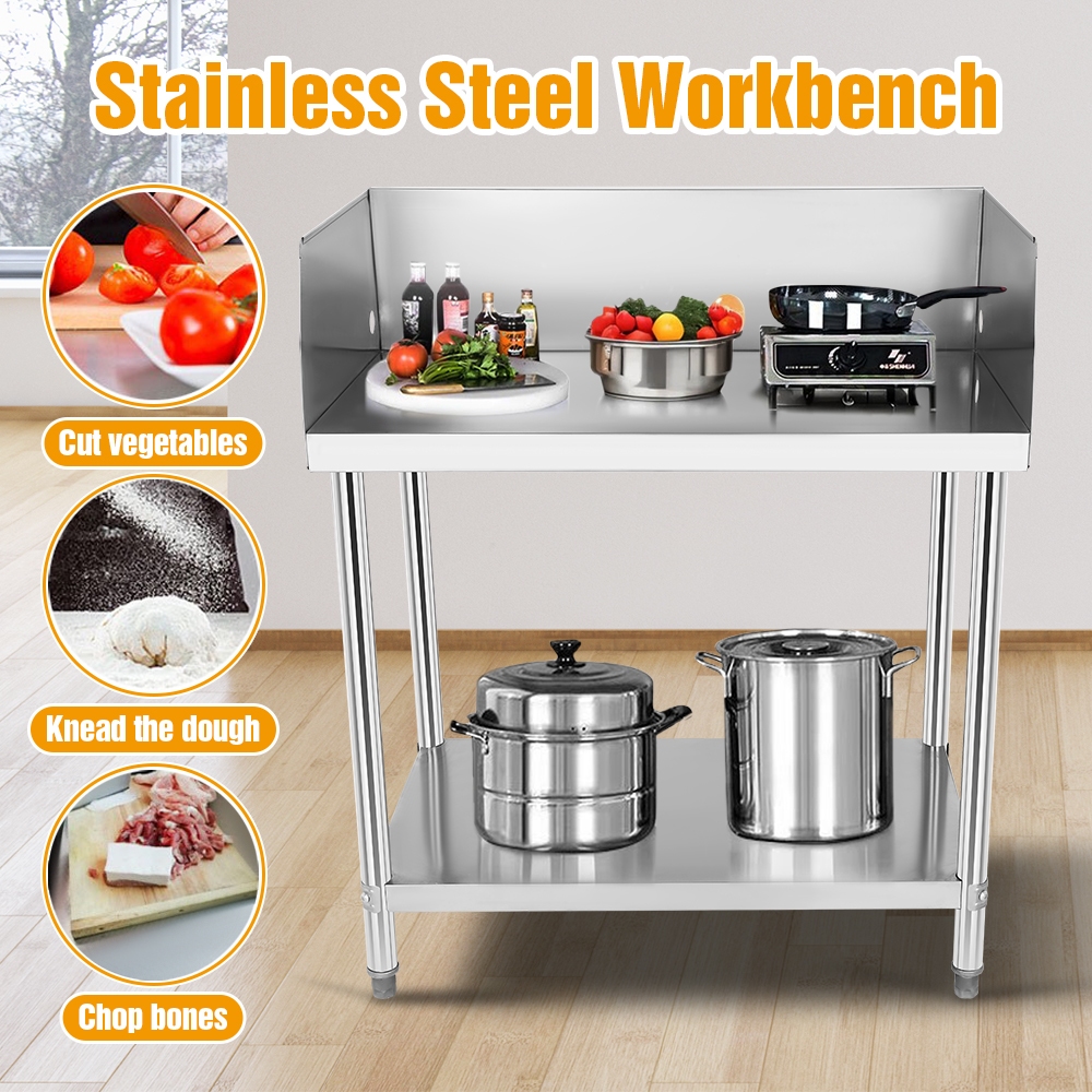 304Stainless Steel Cutting Table Kitchen Stove Rack Cooking Table Rak ...