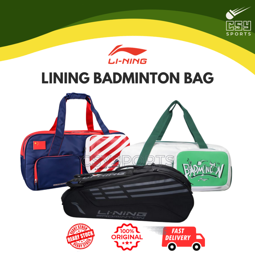 [READY STOCK] LINING Rectangular Badminton Racket Bag | Shopee Malaysia