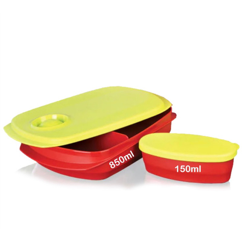 Tupperware Reheatable Divided Lunch Box (1pc) 1L | Shopee Malaysia