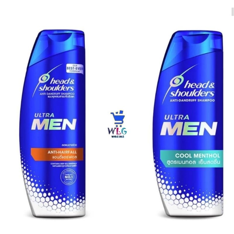 Head & Shoulders Ultramen Shampoo Anti Hair Fall/Cool Menthol 315ml ...