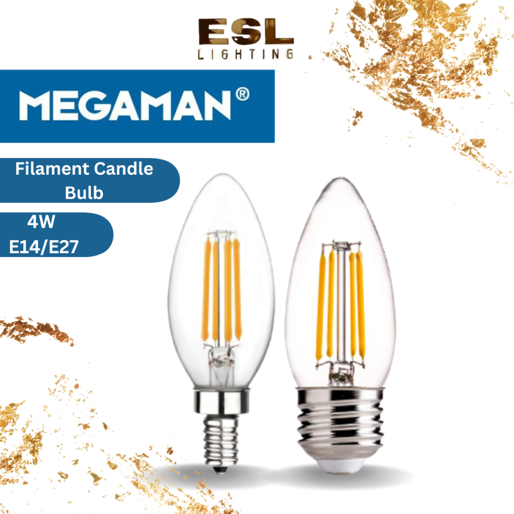 Megaman LED FILAMENT BULB YTFC35-CL 4W E27 (Warmwhite) | Shopee Malaysia