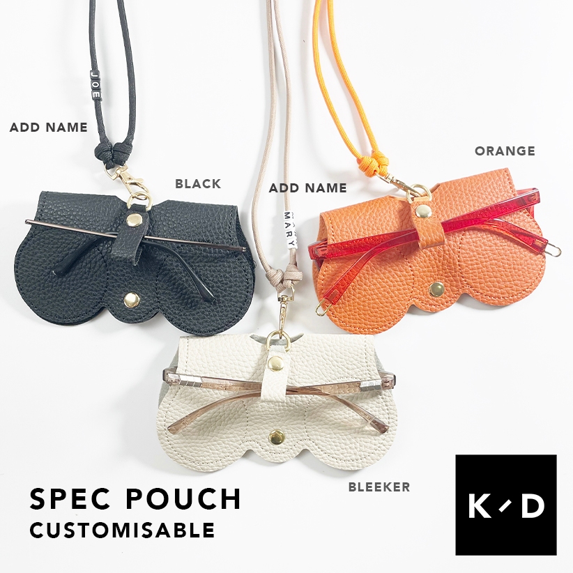 SPEC POUCH PU Felt Soft Carry Case Bag Sunglasses Spectacles Reading ...