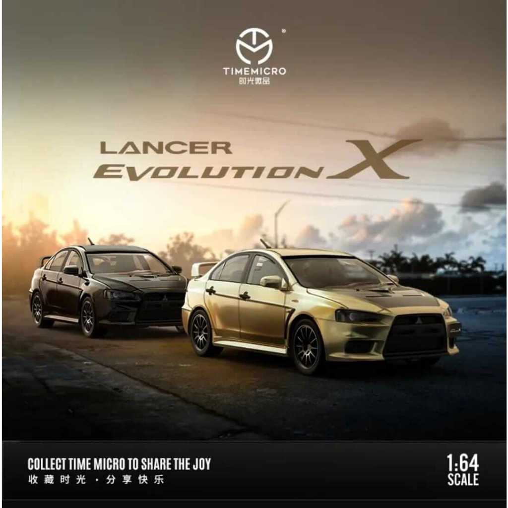 Time Mirco 1/64 Lancer EVO X Black /Gold black | Shopee Malaysia