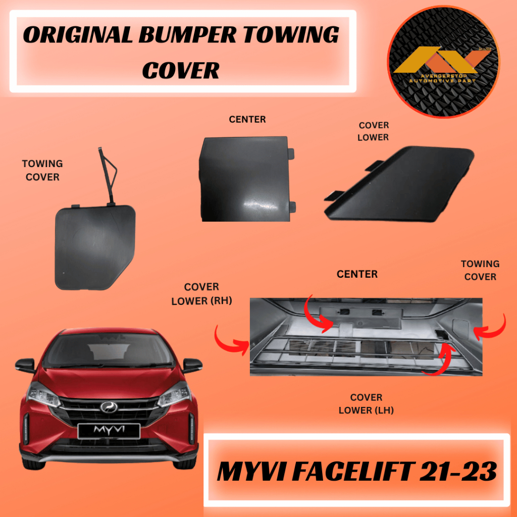 Original Bumper Towing Cover Perodua Myvi 2021-2023 New High Quality ...