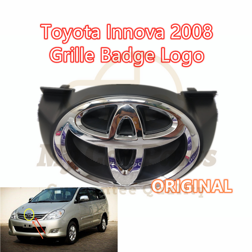 ORIGINAL Toyota Innova 2008-2011 TGN40 FRONT Grille Emblem + Base Logo ...
