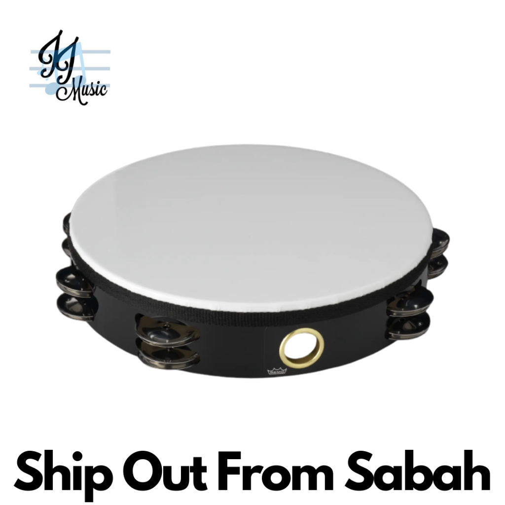 Remo Economy Tambourine, Double Row Jingles (TA-5210-ML / TA-5208-ML ...