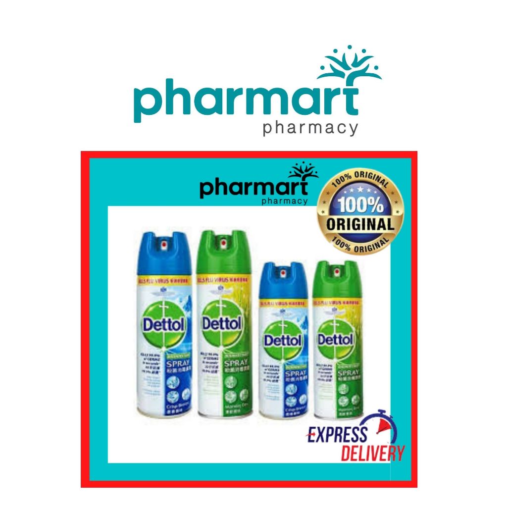 Dettol Disinfectant Spray Morning Dew/Crisp Breeze 450ml/680ml | Shopee ...