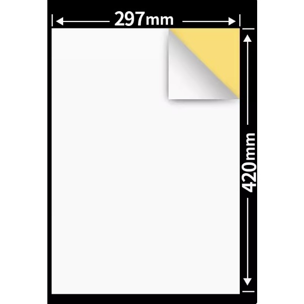 Glossy & Matte A3 A4 Size Sticker Paper Label Inkjet / Laser Printing ...