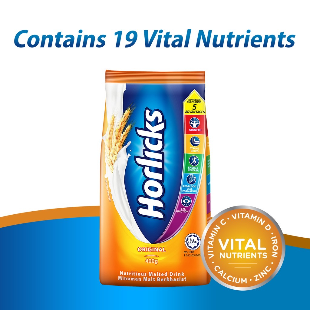 Horlicks Original Malted Drink Powder (400g) | Shopee Malaysia