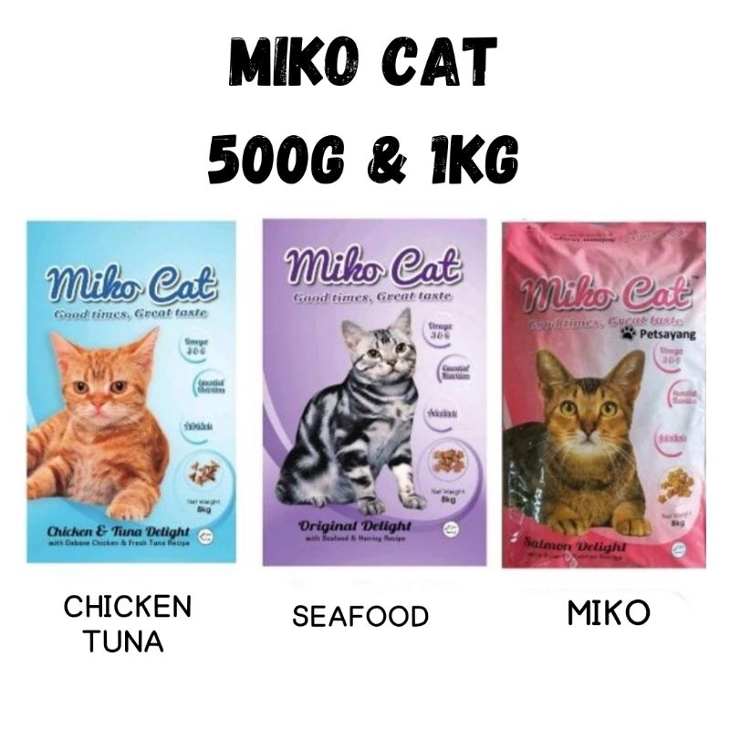 makanan MIKO CAT 500g & 1kg | Shopee Malaysia