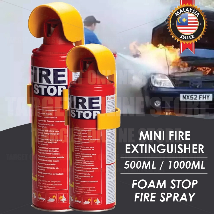 Foam Stop Fire 500/1000 ML Alat Pemadam Api Kereta / Mini Fire ...