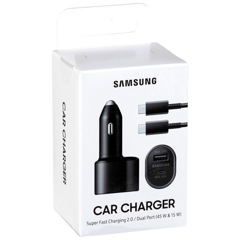 SAMSUNG Super Multi Fast Dual Car Charger (45W + 15W) -EP-L5300 with ...
