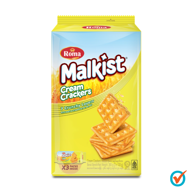 Roma Biscuit 3s x 120g - Cream Crackers | Shopee Malaysia