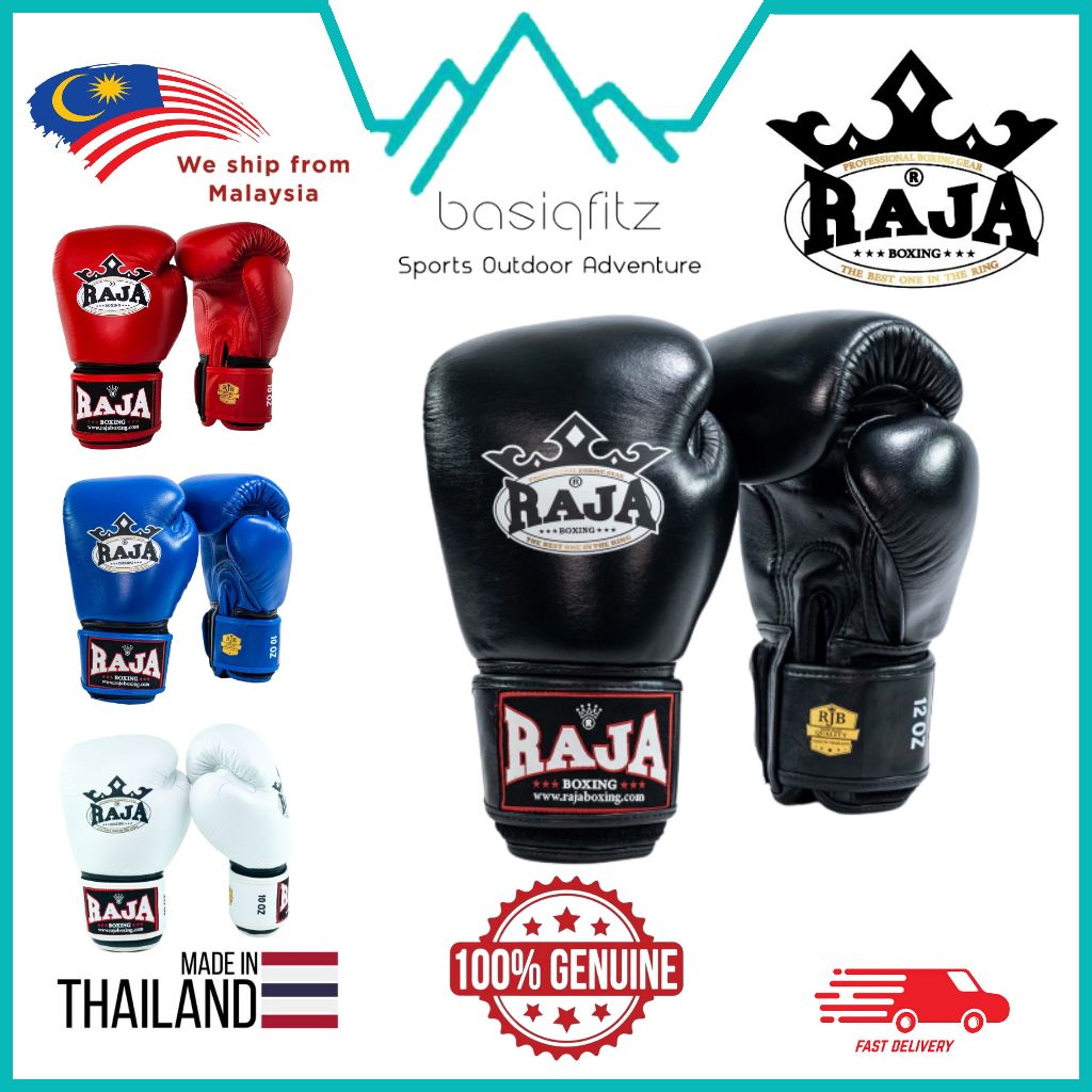 [Genuine] Raja Boxing Thailand RBGV-1 Boxing glove leather muay thai ...