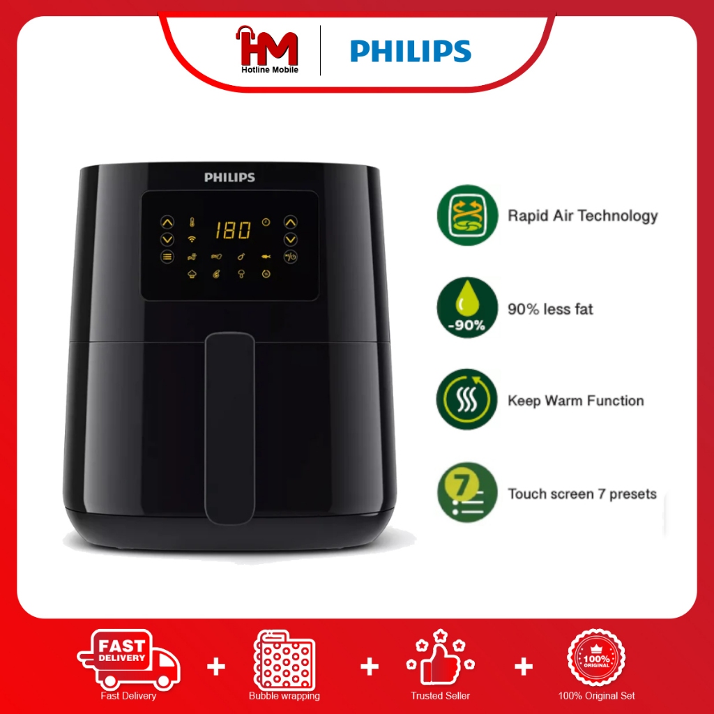 Philips HD9255 4.1L 5000 Series Connected Air Fryer (HD9255/90 ...