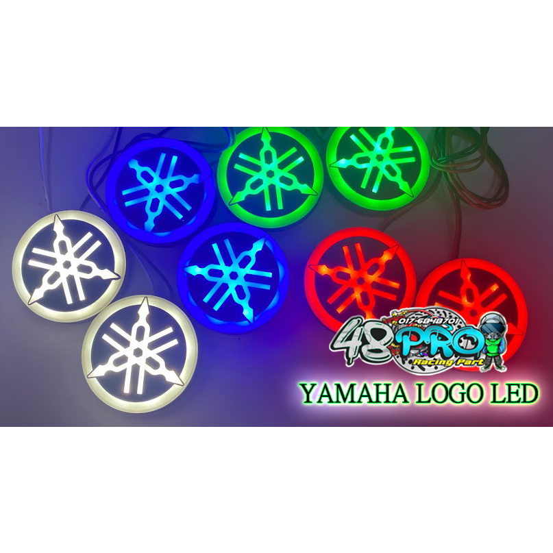 YAMAHA LOGO LED LAMPU | 2PCS# BLUE LIGHT/GREEN LIGHT/RED LIGHT/WHITE ...