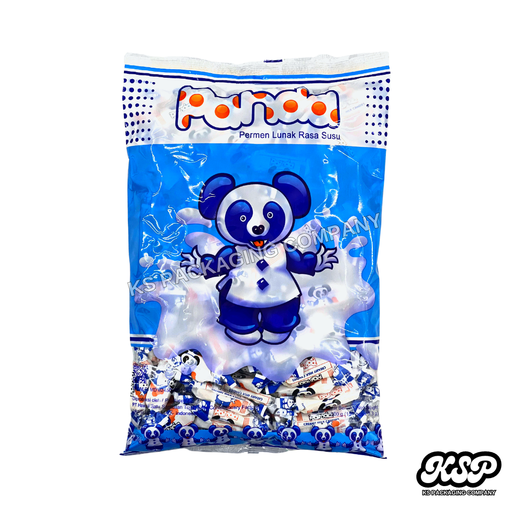 3.3g x 151pcs Panda Permen Lunak Rasa Susu Milk Candy Gula-Gula 500g ...