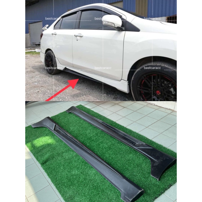 PERODUA BEZZA DRIVE 68 SIDE SKIRT PU NO PAINT | Shopee Malaysia