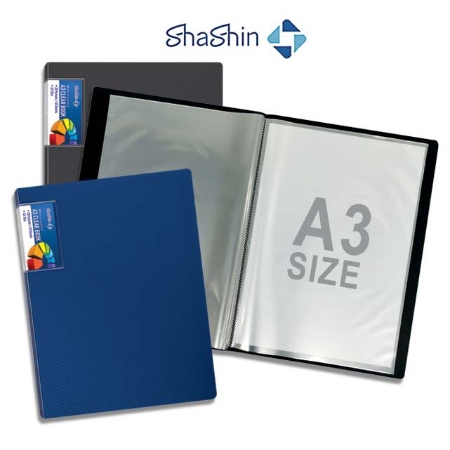 Shashin A3 Clear Book / Clear Holder File (20 Pockets) | Shopee Malaysia