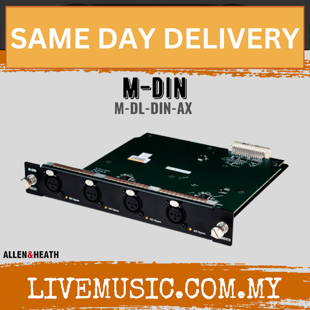 Allen & Heath M-DIN DX32 AES3 8 Channel Digital Input Module ( M DIN ...