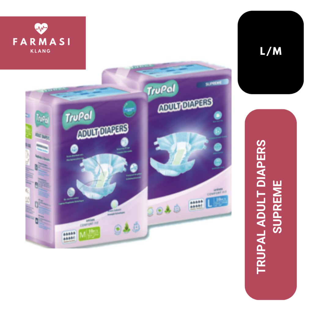 TRUPAL ADULT DIAPERS SUPREME 10S (17/09/2025) | Shopee Malaysia