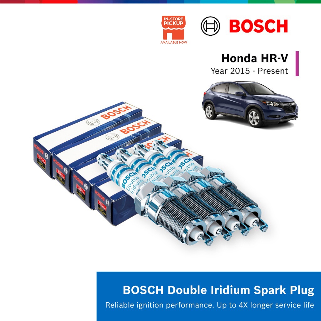 Bosch Double Iridium Spark Plug for Honda HR-V / HRV (4 Pcs/Set ...