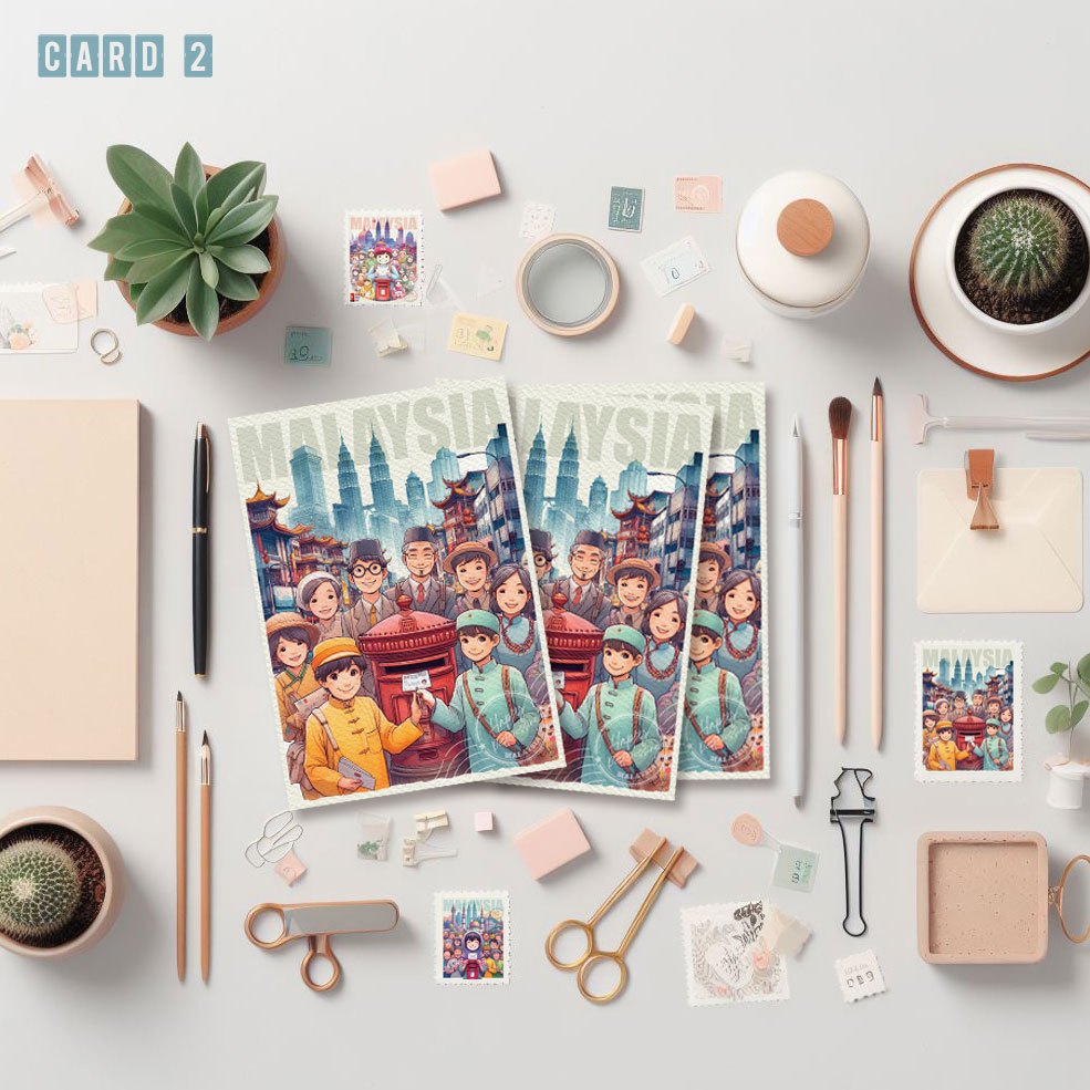 Malaysia Postcrossing Card Design 2 | Shopee Malaysia