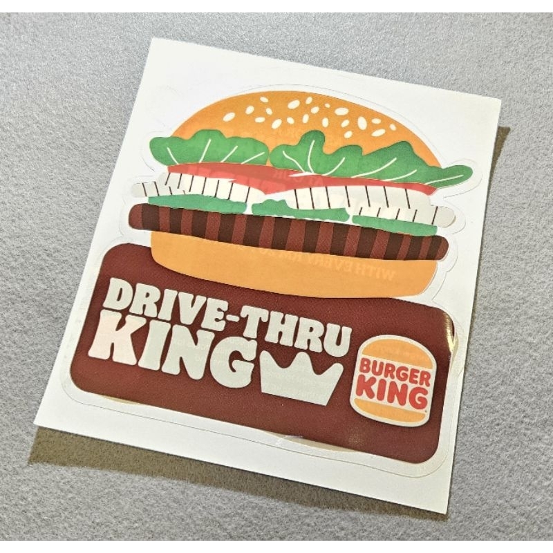 Burger King Drive Thru VIP Car Sticker | Shopee Malaysia