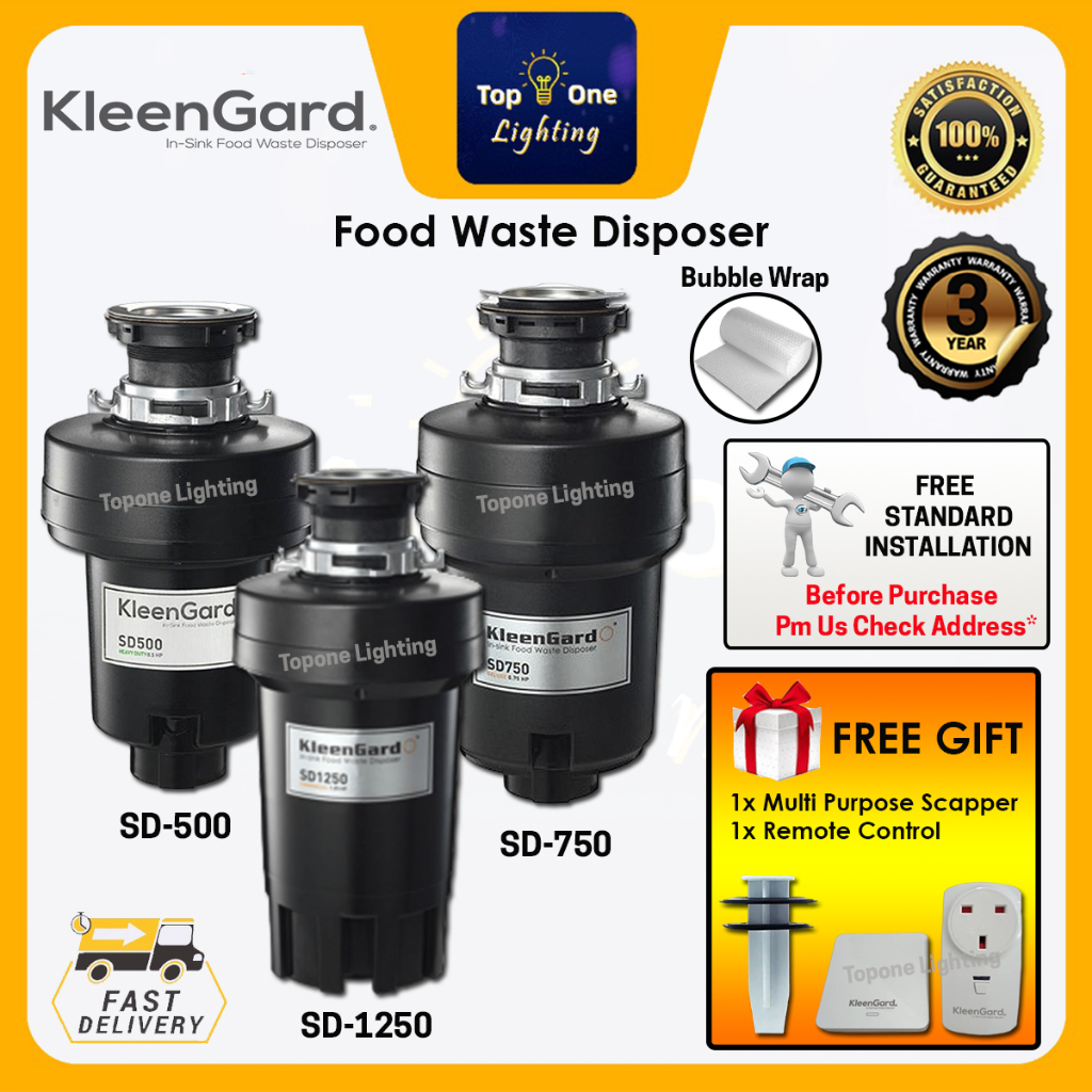 KleenGard In-Sink Food Disposer/Food Waste Disposal/Food Waste Grinder ...