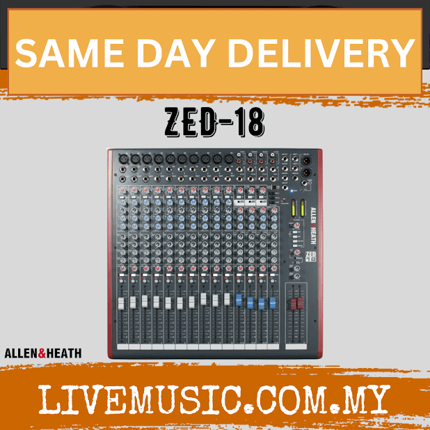 Allen & Heath ZED-18 Mixer with USB ( ZED18 / ZED 18 ) | Shopee Malaysia