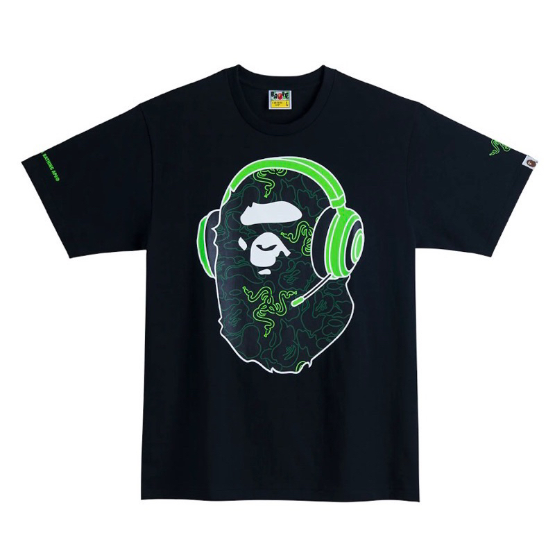 Aape Bape A bathing ape RAZER gaming men man clothes T-shirt Tee tshirt ...