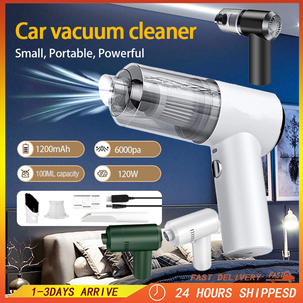 Car Vacuum Cleaner Cordless 9900PA 3in1 120W Rechargeable Portable ...