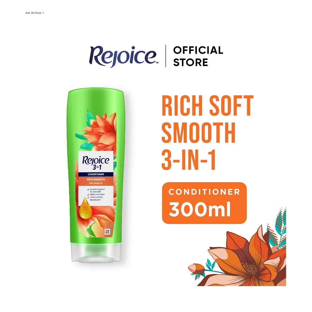 Rejoice Rich Soft Smooth 3 In 1 Conditioner (300ml) | Shopee Malaysia