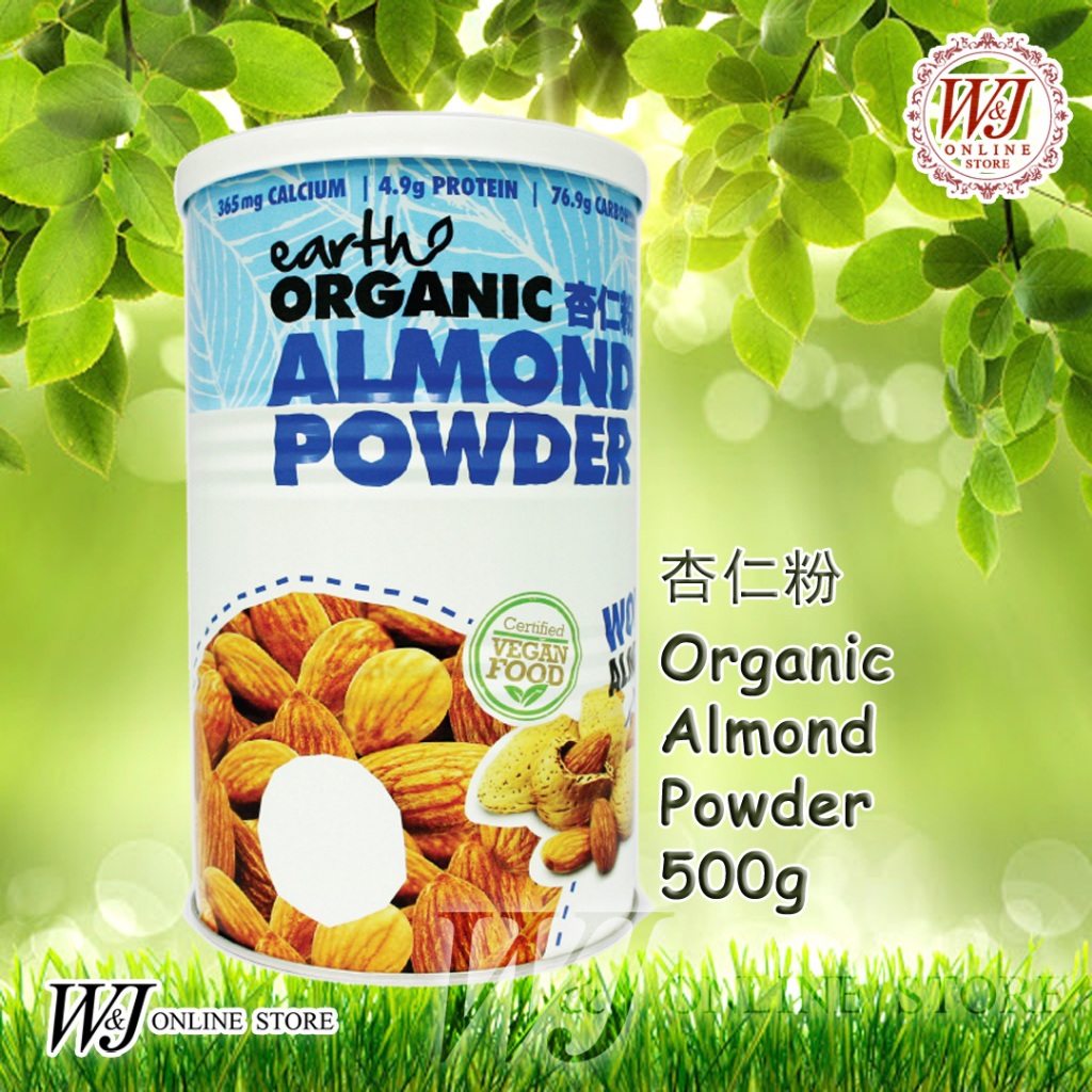 EARTH LIVING Organic Almond Powder 500g 有机杏仁粉 Vegan 素食 | Shopee Malaysia