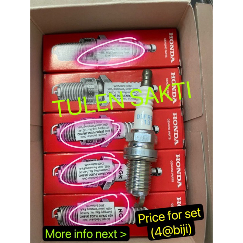 HONDA JAZZ GK T5A CITY GM6 T9A (2014-2019) BRV TSA IRIDIUM SPARK PLUG SET (4@) > 12290-RB0-J11 ...