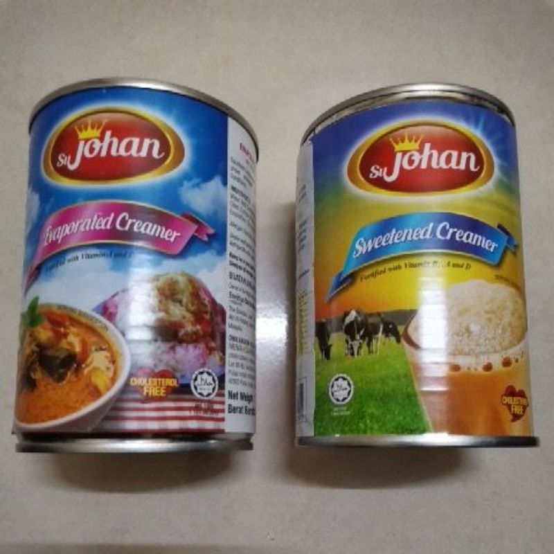 Su Johan Susu Pekat Sweetened Creamer 500g Evaporated Susu Cair 390g Exp82024 Shopee Malaysia