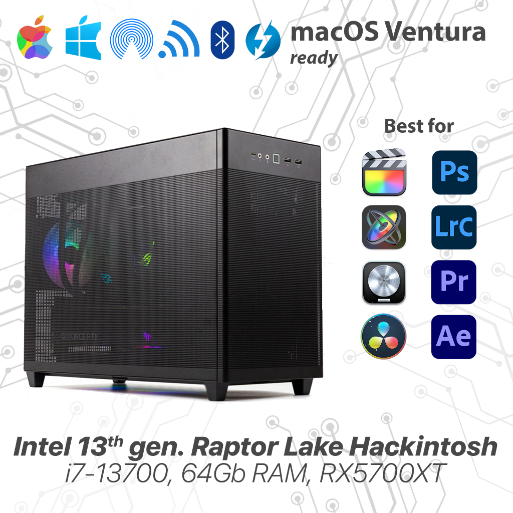 i7 Raptor Lake Hackintosh. Faster and Powerful than RM12k Mac Studio M1 Max. Why pay more ...
