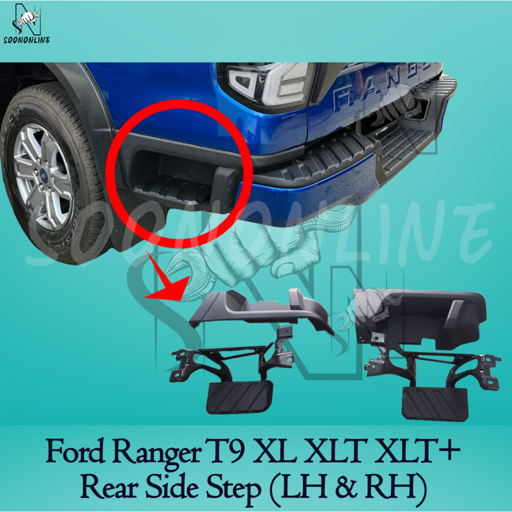 Ford Ranger T9 Rear Side Step T Step Suitable For T9 Xl Xlt Xlt Ranger Rear Side Step