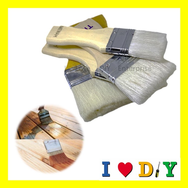 【4cm / 6cm / 8cm / 10cm】Wood Varnish brush / Wood Shellac Brush / Wood ...