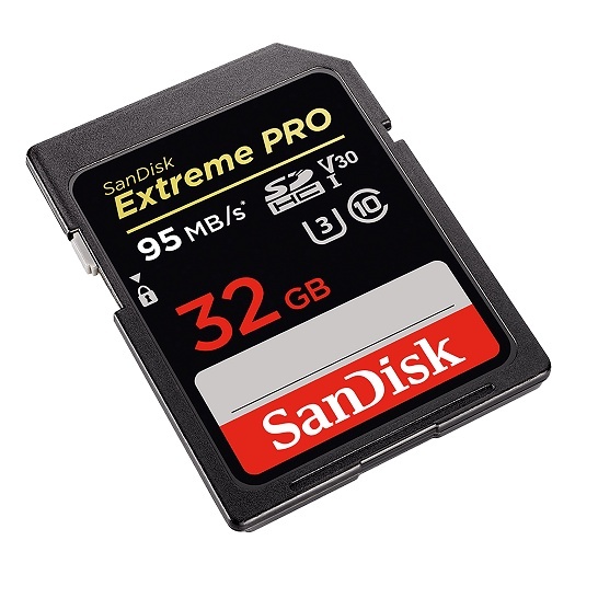 SanDisk Extreme PRO 32GB 95MB/s UHS-I SDHC™ And SDXC™ UHS-I High Speed Flash Memory Card @ 32GB ...