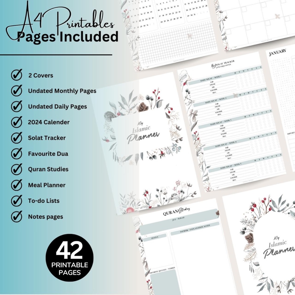 2024 Islamic Digital Planner Goodnotes / Notability / XODO / Noteshelf ...