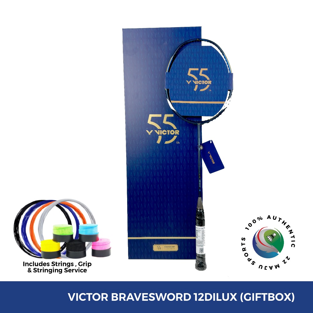 VICTOR x 55th Brave sword 12 DLUX GB Badminton Racket BRS-12 DLUX GB ...