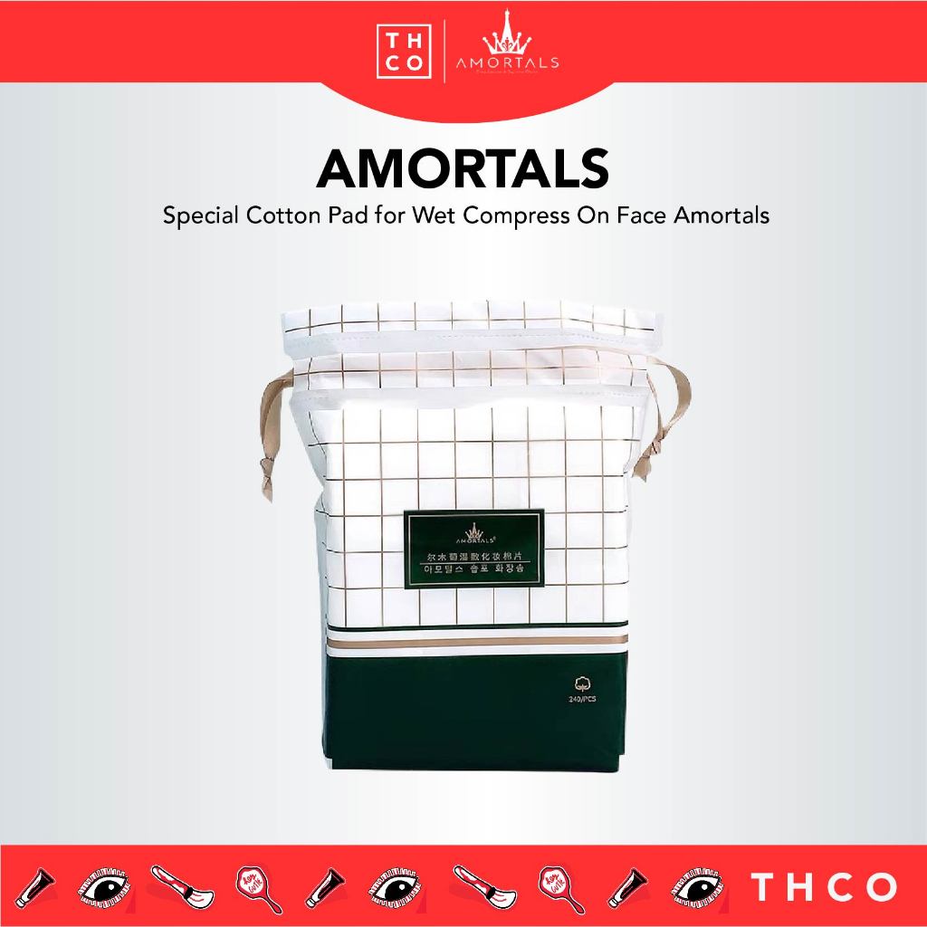 AMORTALS Special Cotton Pad for Wet Compress On Face (240 Pcs ...