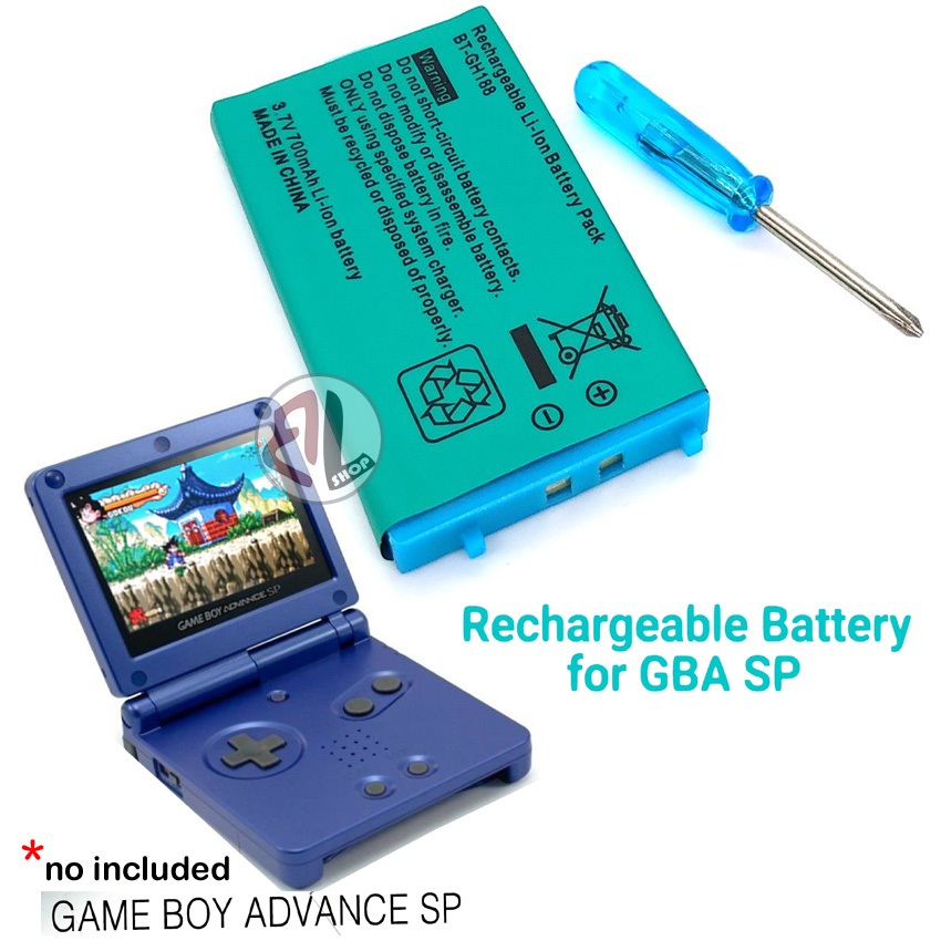 Nintendo Game Boy Advance SP GBA SP Battery & screwdriver tool kit ...