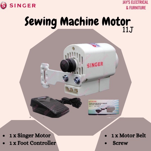 SINGER Sewing Machine Motor 11J + Foot Controller (SET) ORIGINAL Motor ...